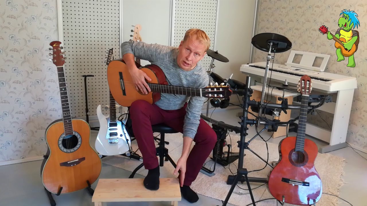 Opit soittamaan kitaraa - harjoitus 1 - kitaran osat ja oikea ...