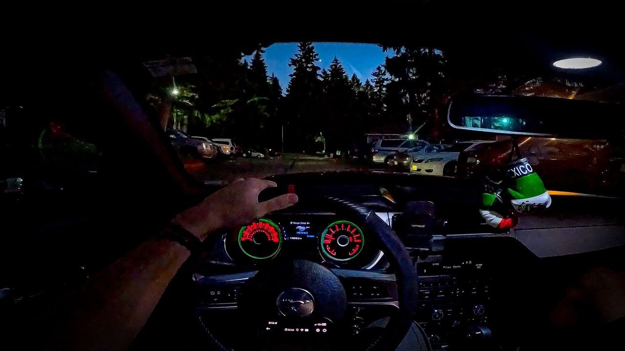 pov: late night cruising in the ford mustang - YouTube