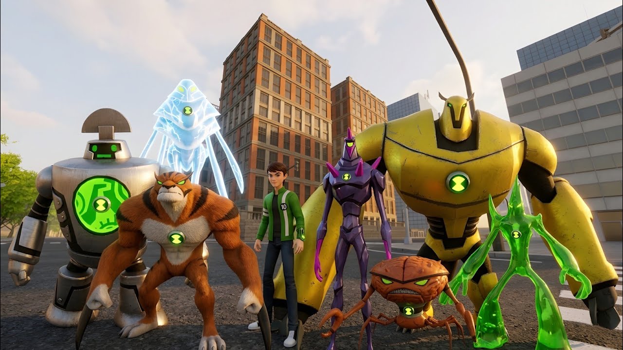 ALL ALIENS CUSTOM TRANSFORMATION GALVAN BEN 10 GAMEPLAY| GALVAN BEN10 ...
