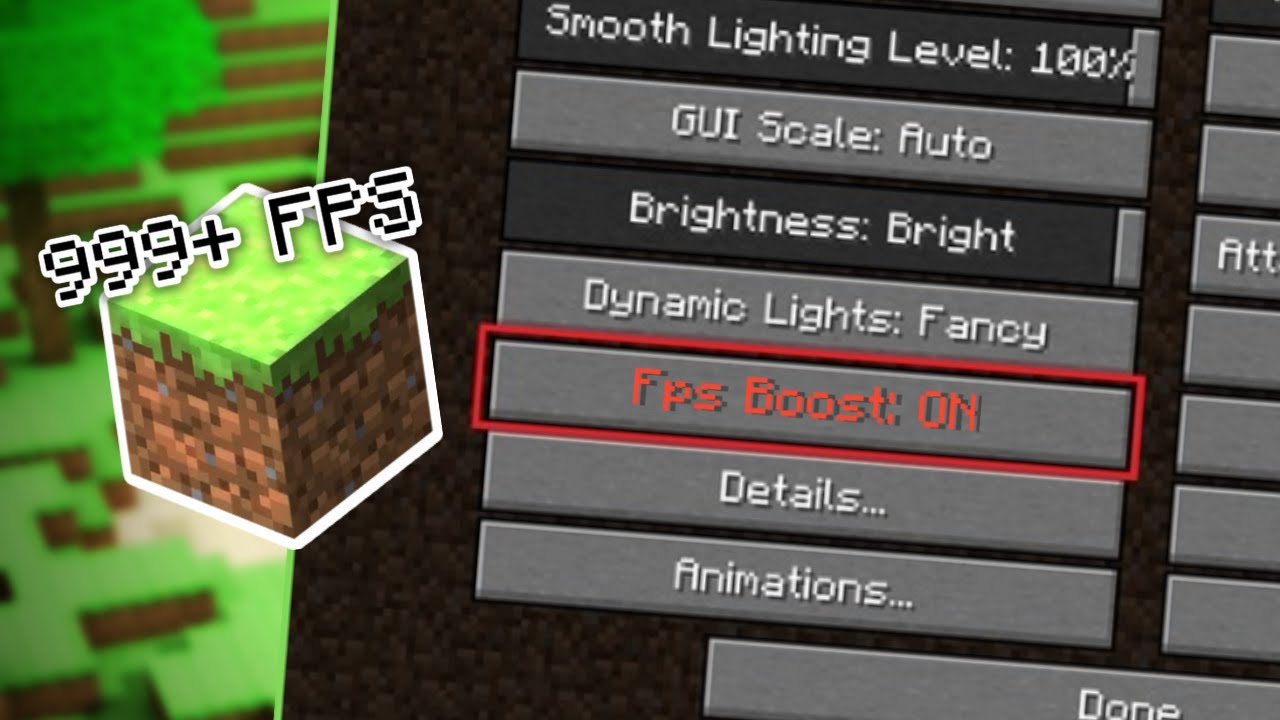 BEST Minecraft Settings for FPS BOOST!! - YouTube