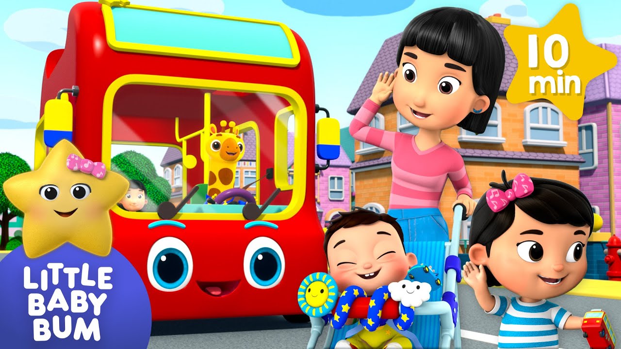 The Horn On The Bus goes BEEP BEEP | 🚌Wheels on the BUS Songs! 🚌 ...
