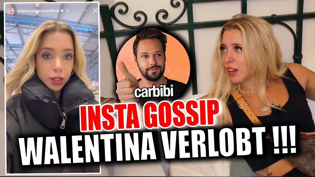 BREAKING Insta Gossip 🚨 Walentina verlobt sich im Live TV 😂 - YouTube