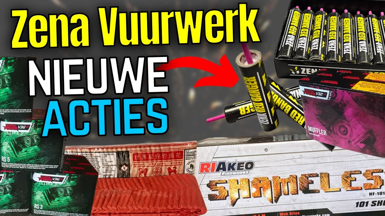 Nieuwe acties Zena | Vuurwerk België 2023 - YouTube