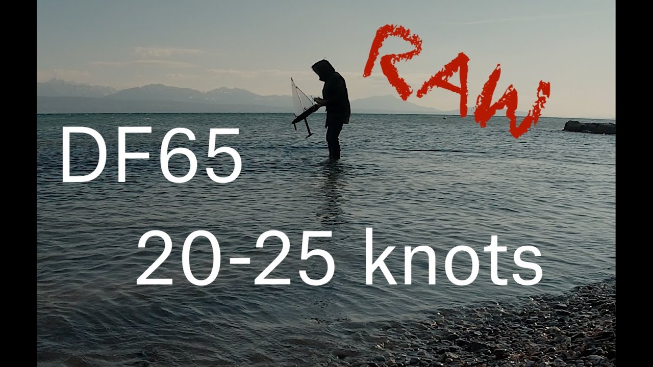 RAW - Dragon Force DF65 V1 C-rig in 20+ knots / 6 beaufort - YouTube