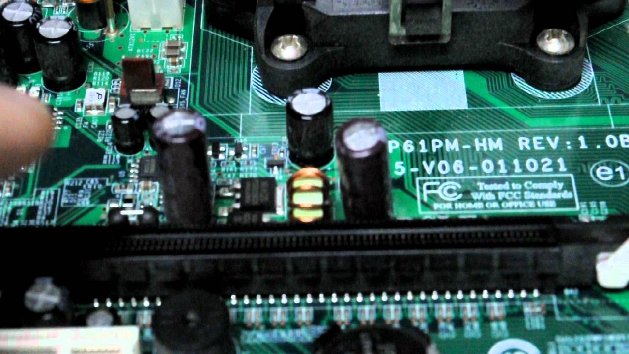Doubleclickittofixit HP Pavilion desktop capacitor repair to fix a no ...