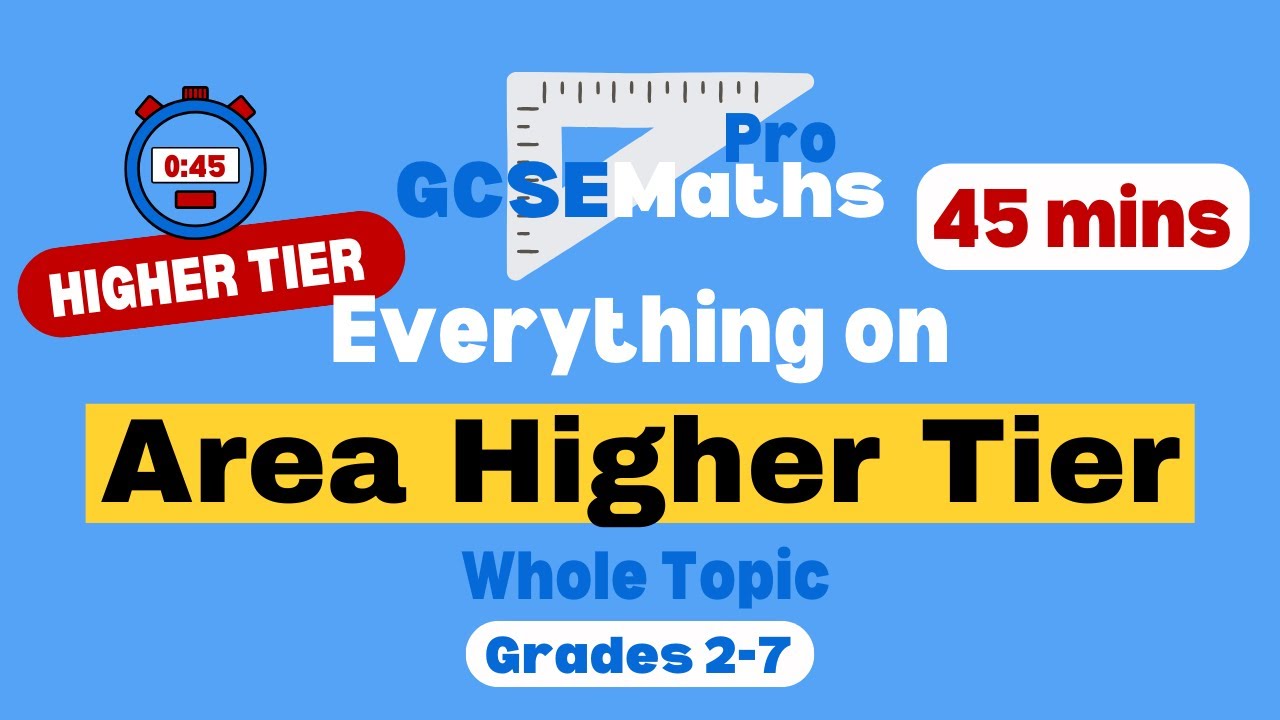 EVERYTHING AREA - HIGHER TIER in 45 minutes! | GCSE Maths Pro - YouTube