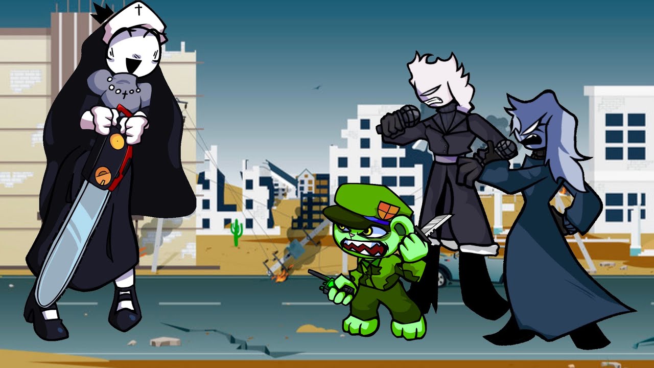 FNF Crucify But It’s Taki vs Krusveto, Rschvania And Flippy - YouTube