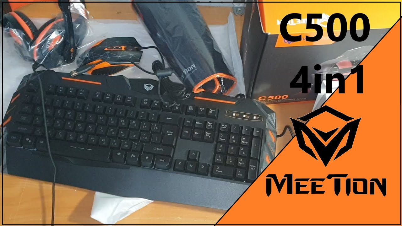 First look at the gaming set - Meetion MT-C500 4in1 - YouTube