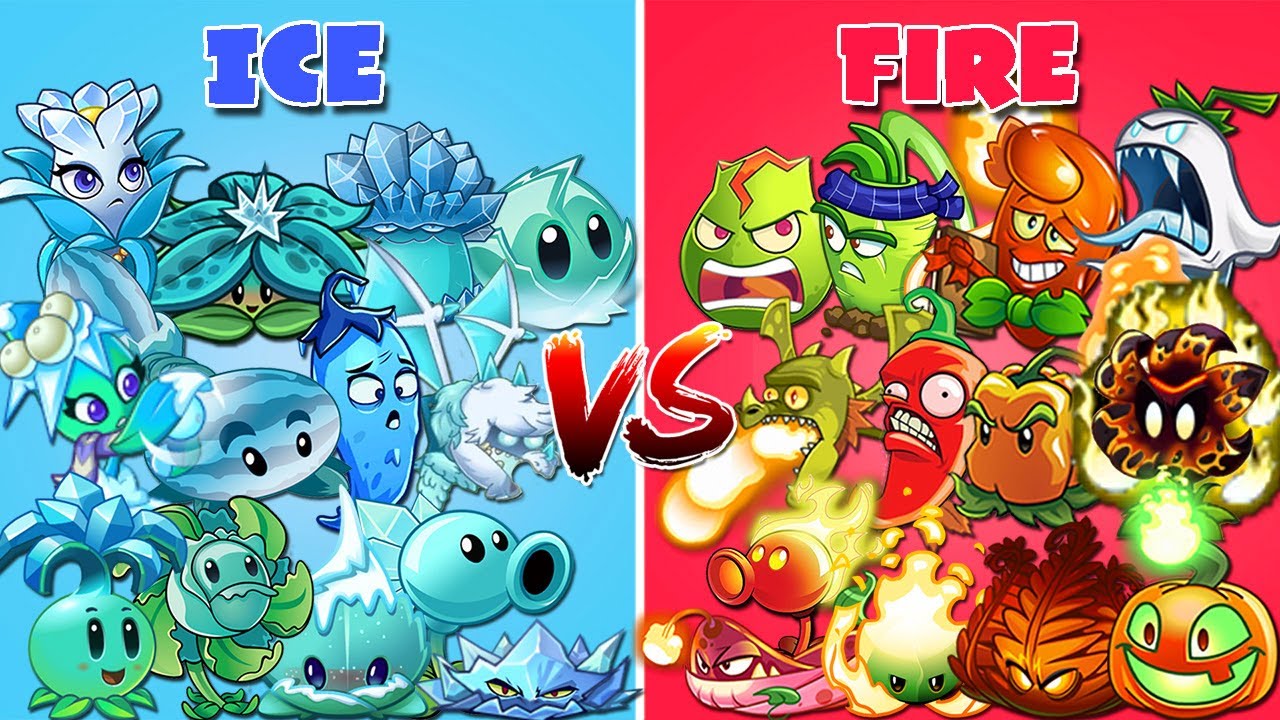 Team ICE vs FIRE - Which Team Plant Will Win? - PVZ 2 Battlez - YouTube