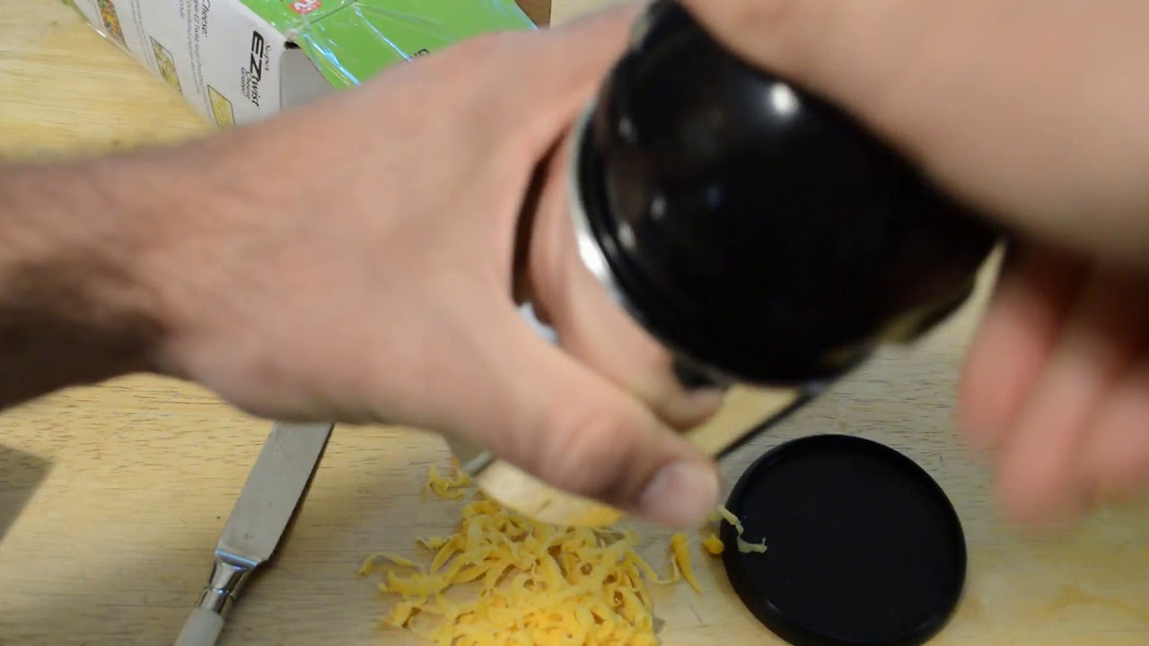 As Seen On TV Super EZ Twist Grater For Cheese 6" Tall - YouTube