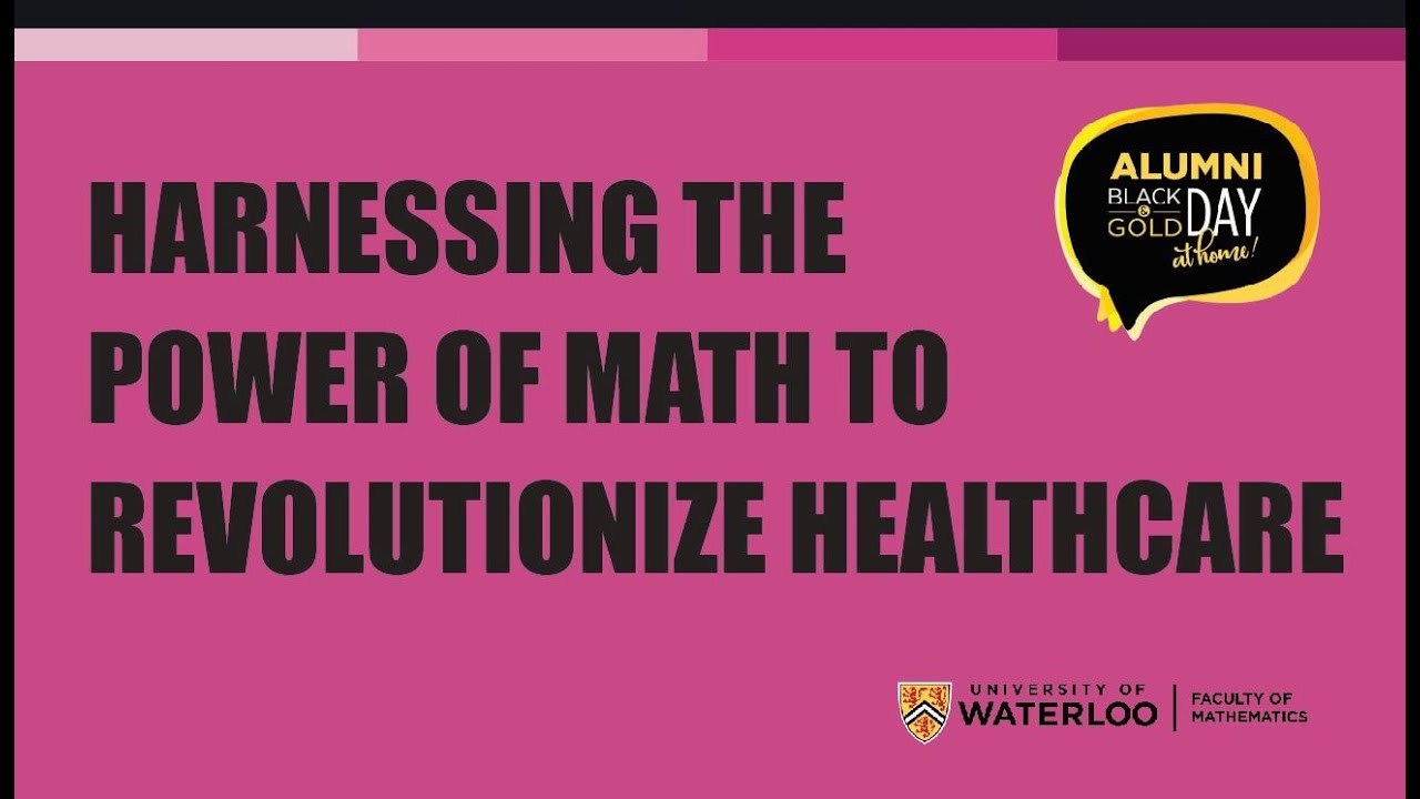 Harnessing the power of math to revolutionize health care - YouTube