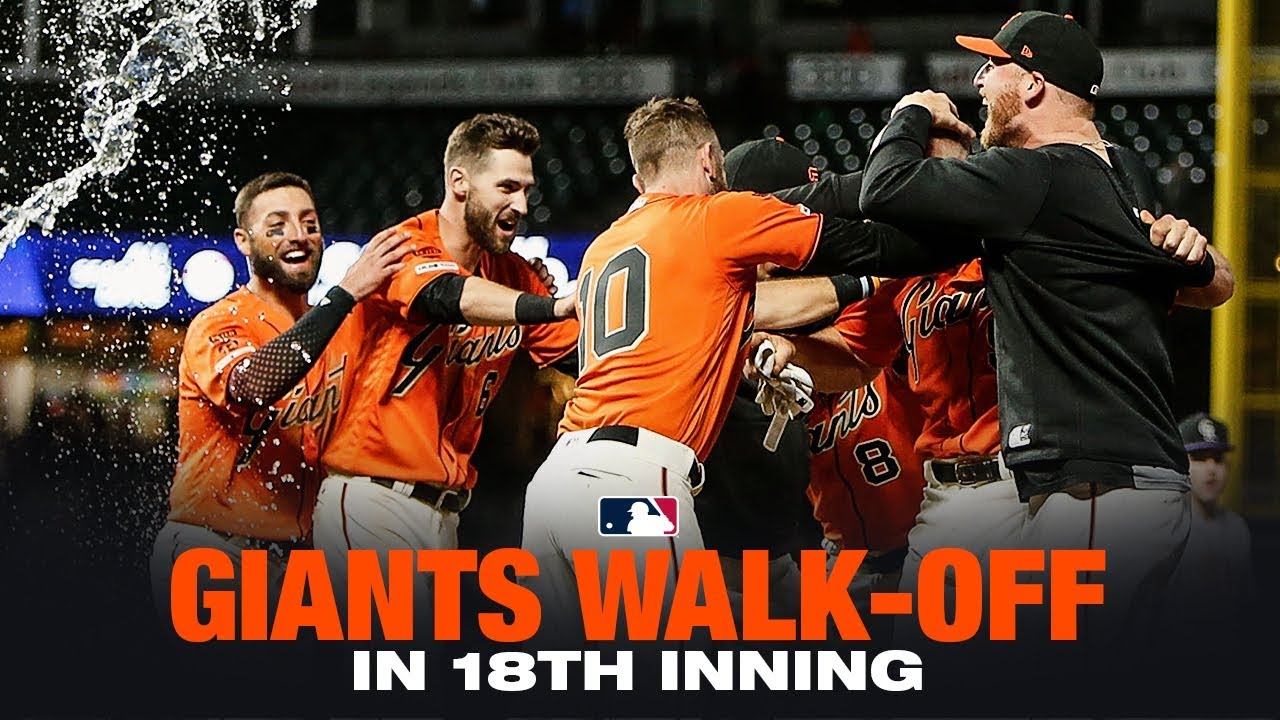 Giants walk-off in the 18th! - YouTube