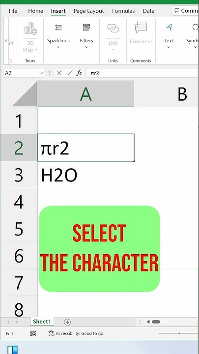 Do you know what Subscript is and how to use it in excel? #shorts # ...
