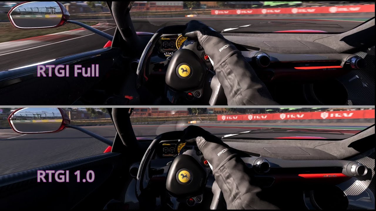 Forza Motorsport Fine RTGI 1.0 vs RTGI Full （4K HDR） - YouTube