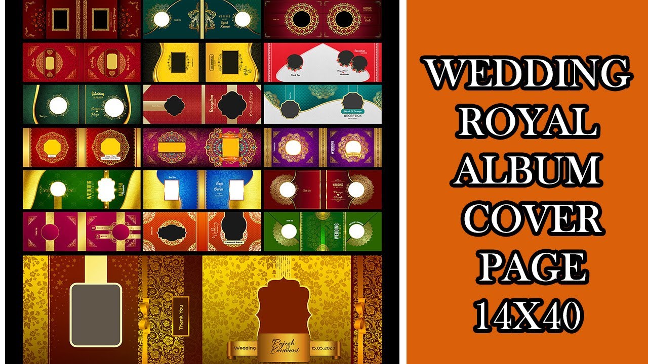 Wedding Royal Album Cover Page 14x40 - PSD Rc Design - YouTube