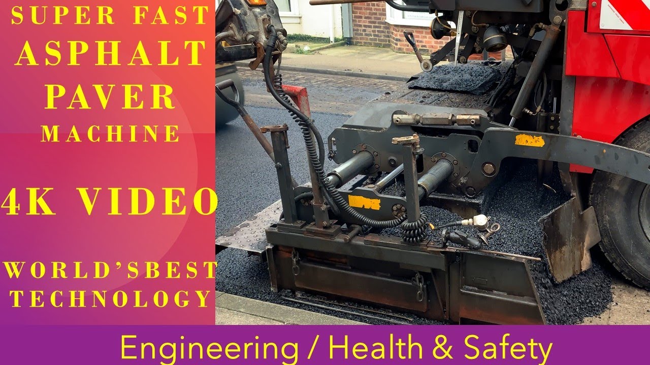 Super fast Asphalt Tarmac Paver/Road laying process with the World's ...