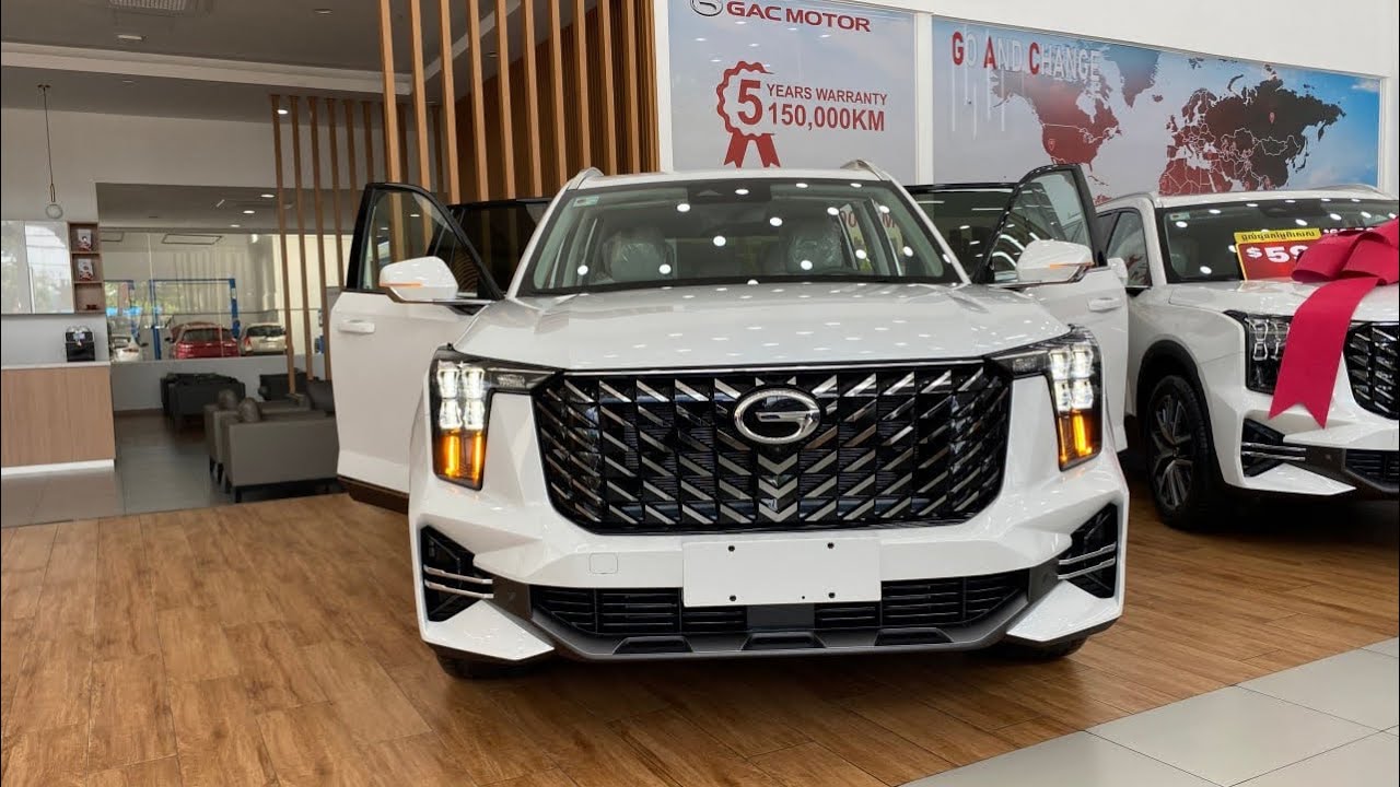 2023 All New GAC GS8 - 2.0T 4WD White Color - SUV Hybrid - 7 Seats ...