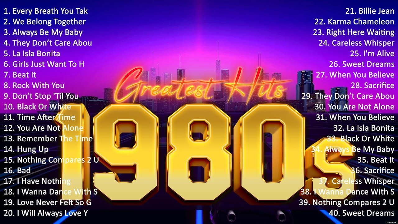 Best Songs Of 80's 🌄 Whitney Houston, Olivia Newton-John, George ...