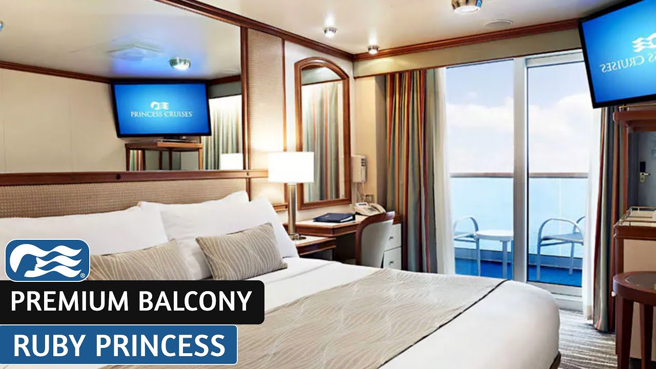 Ruby Princess | Premium Balcony Stateroom | Full Walkthrough Tour ...