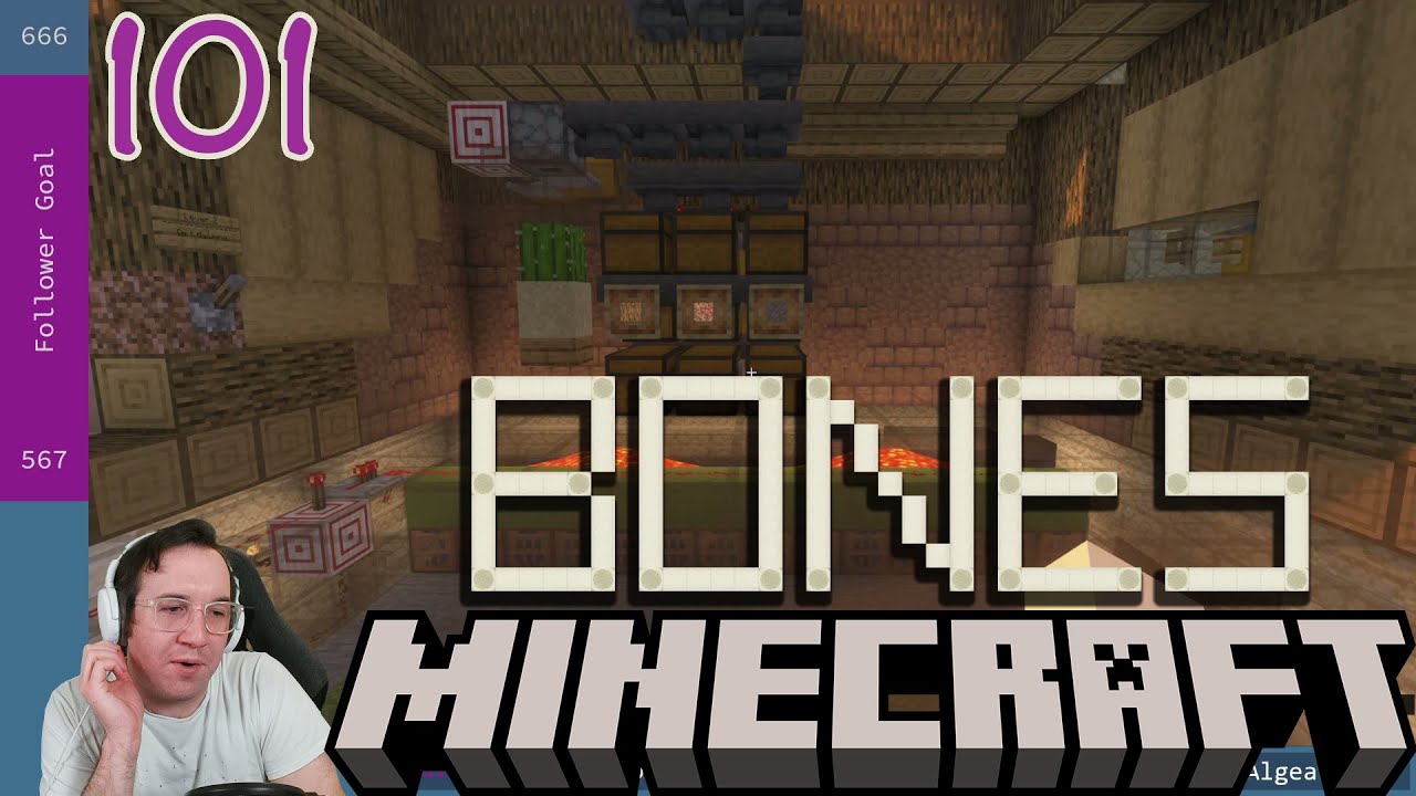 [Minecraft] Bones SMP ~ S01 E101 ~ Mud Machine and Decorating the Dirt ...