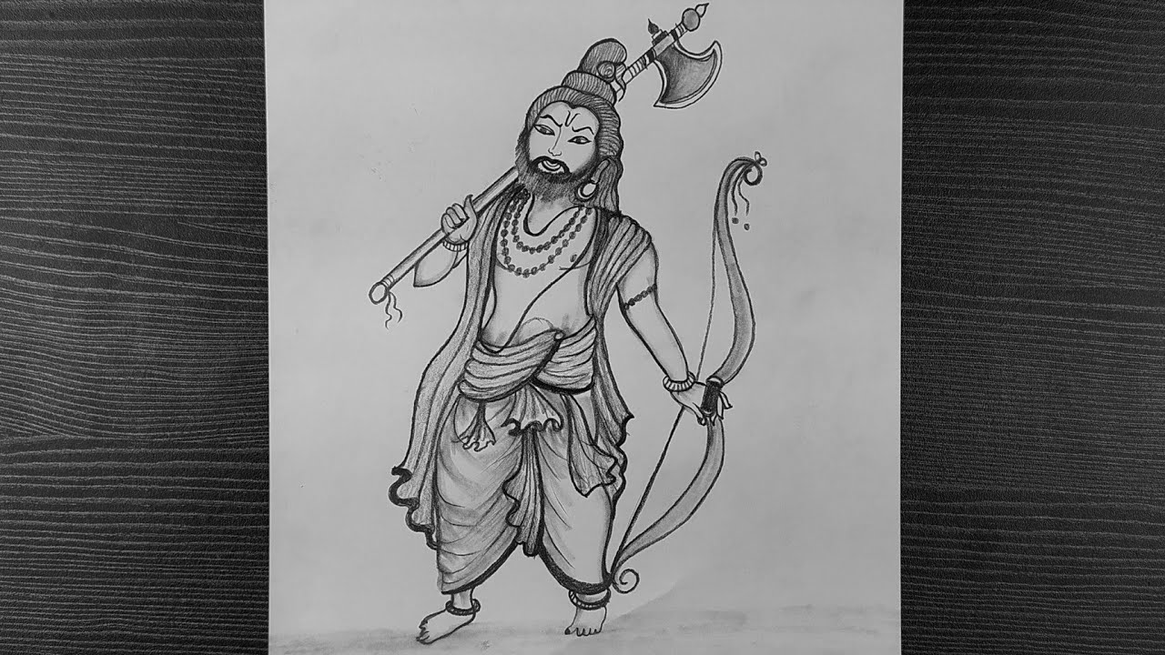 Parshuram Jayanti Drawing || How To Draw Lord Parshuram || Pencil ...