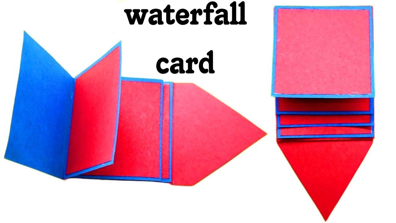 waterfall card making idea/ - YouTube