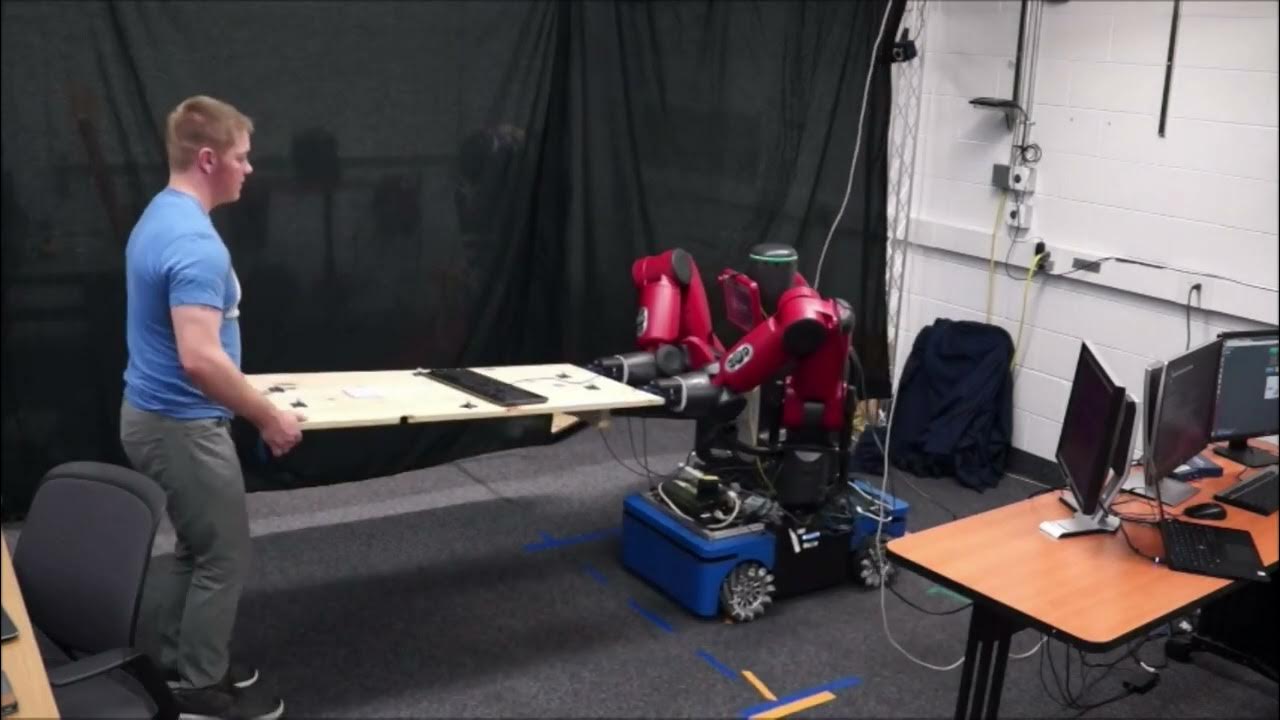 Human-Robot Co-manipulation - Extended Variable Impedance Control - YouTube