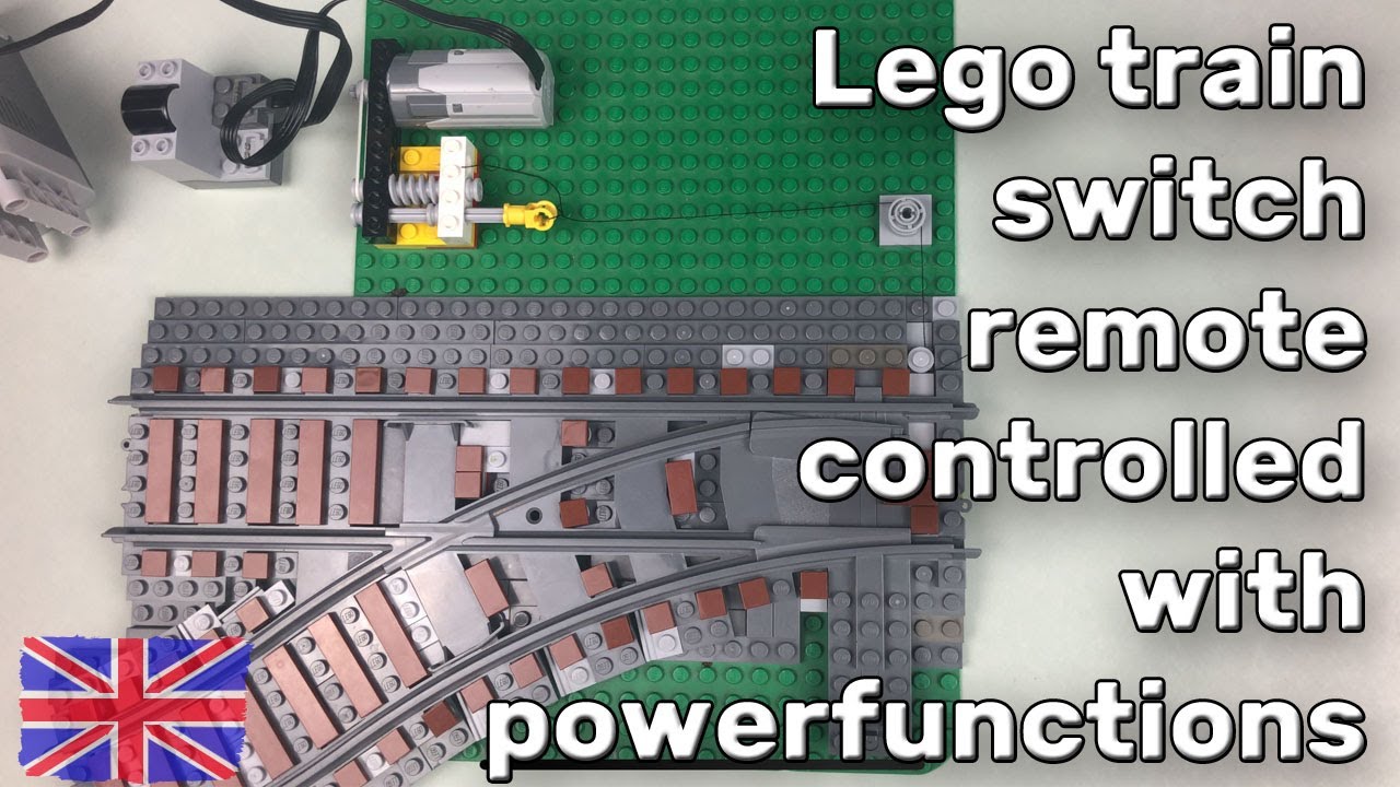 How to: lego train switch remote motor controlled - step by step - YouTube