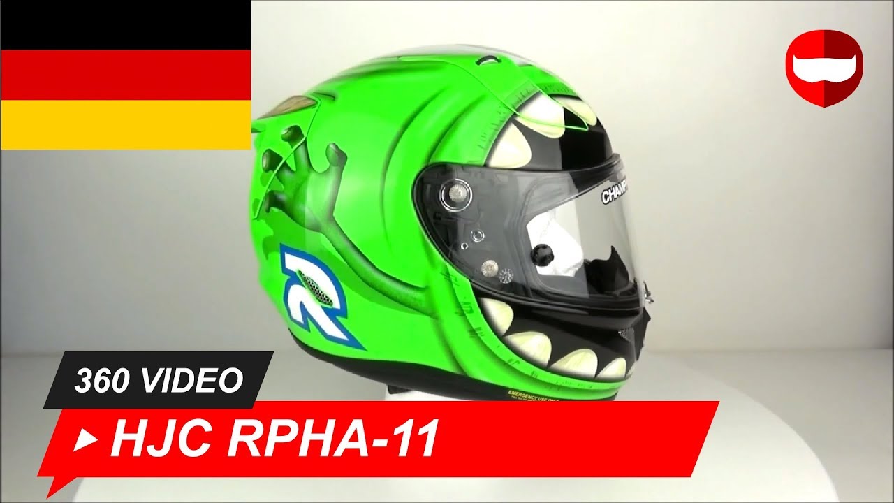 HJC RPHA 11 Pro Mike Wazowski Helm Unboxing - ChampionHelmets.com - YouTube