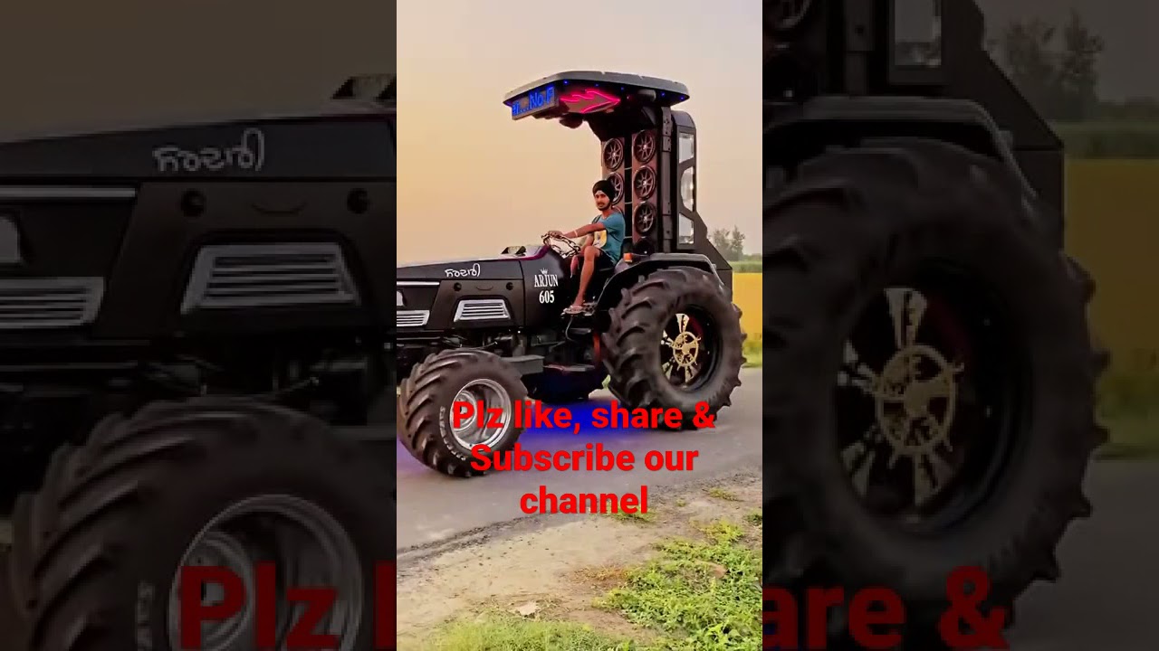 # Mahindra arjun full black 🖤 tractor# modified 🔥 arjun# kisan aandolan ...