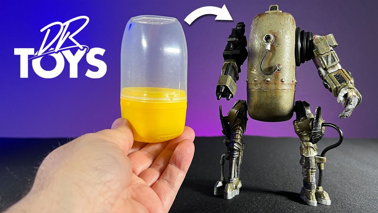 Recycled Tic Tac Robot - Custom Toy Build - YouTube