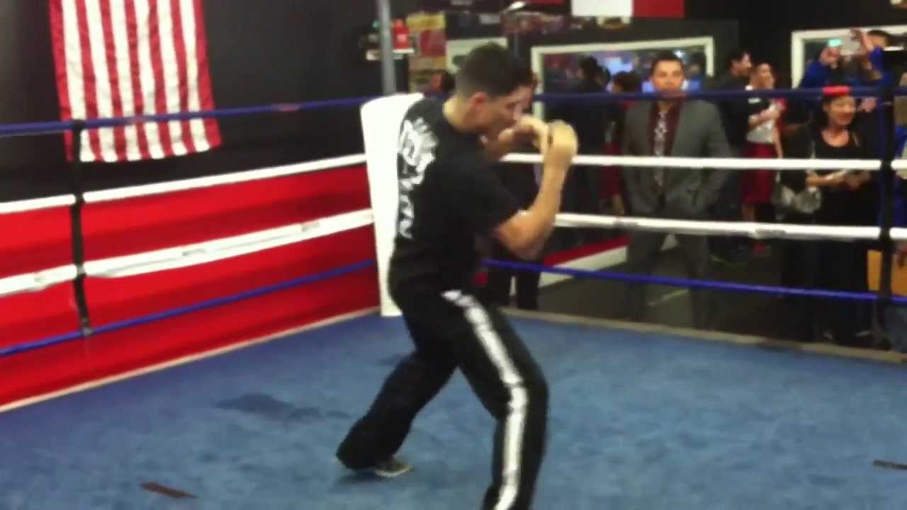 Joseph "Jo-Jo" Diaz Jr. shadow boxing. - YouTube
