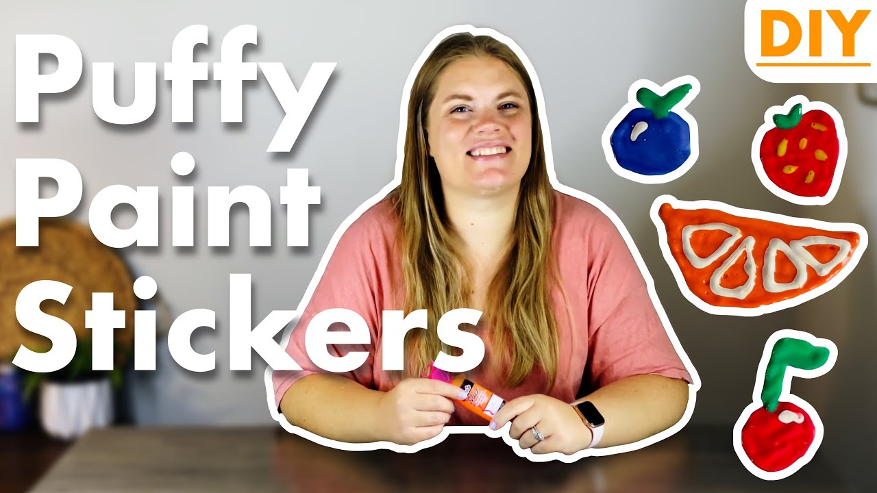 Making Stickers Out of Puffy Paint | DIY - YouTube