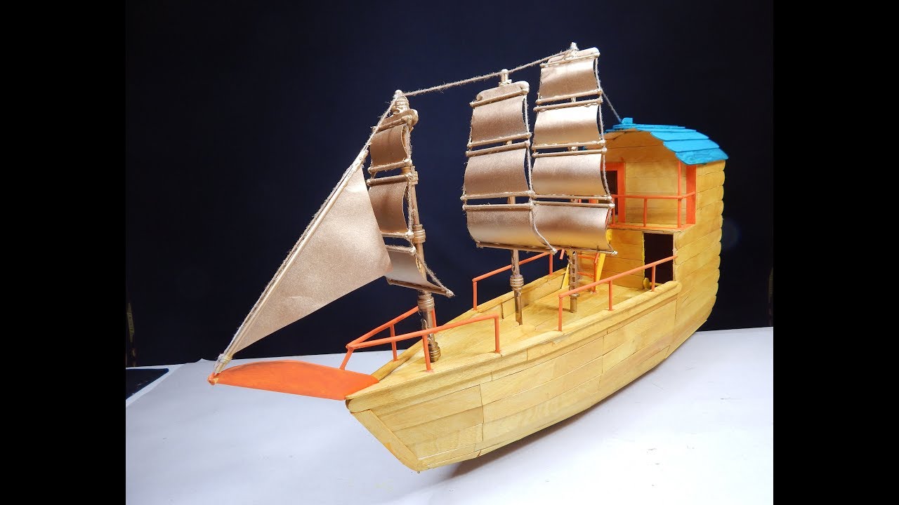 DIY Pirate Ship From Popsicle Stick Part 2 YouTube diy-pirate-ship-from-popsicle-stick-part-2-youtube