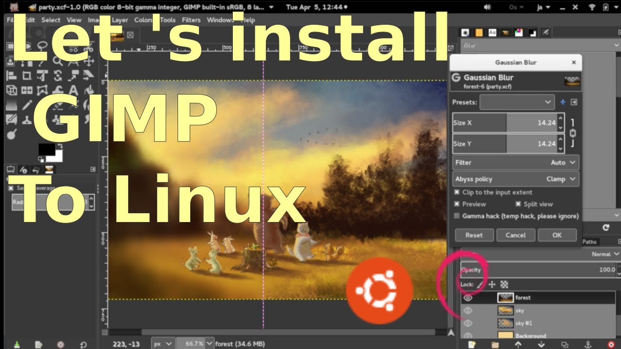 How to install GIMP in Linux operating systems - YouTube