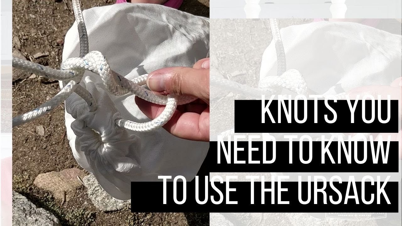 Knots to tie an Ursack - YouTube