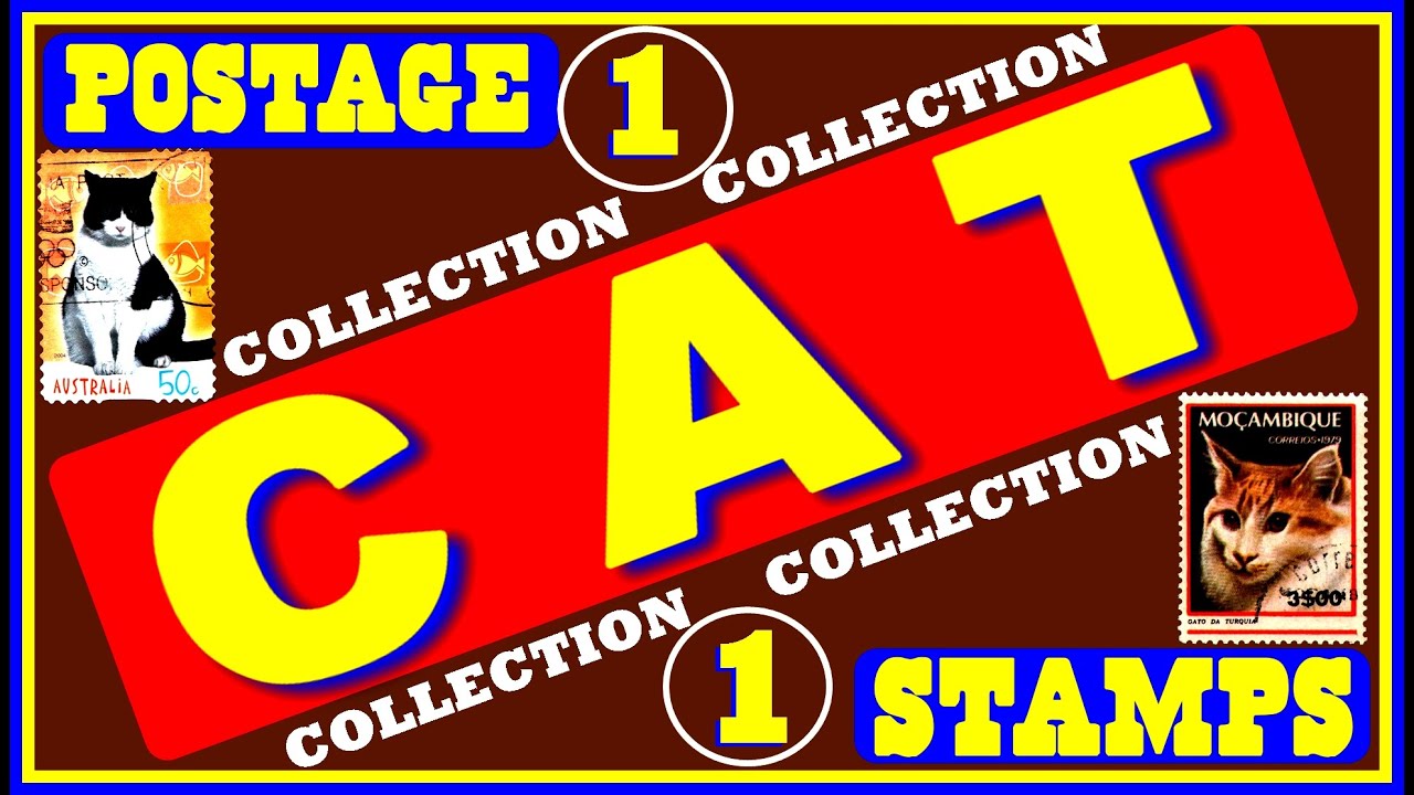 CATS STAMPS COLLECTION PART - 1 - YouTube