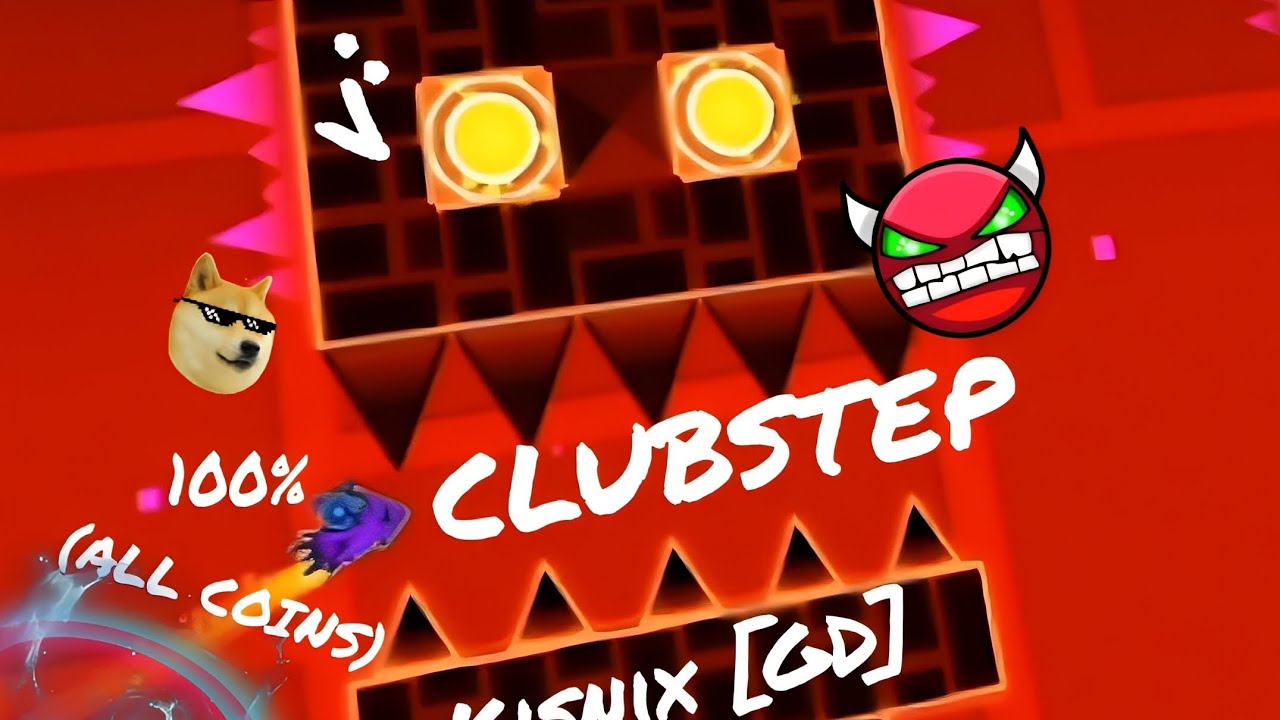 Clubstep 100% (ALL COINS) | Remix Song | Kisnix [GD] - YouTube