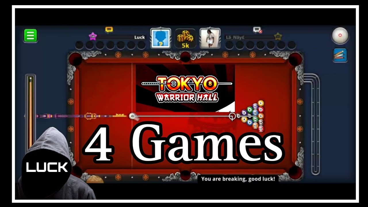 I play 4 Tokyo games | 8 Ball Pool - YouTube