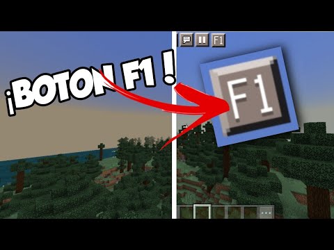 COMO Poner El BOTON F1 En Minecraft PE! - YouTube