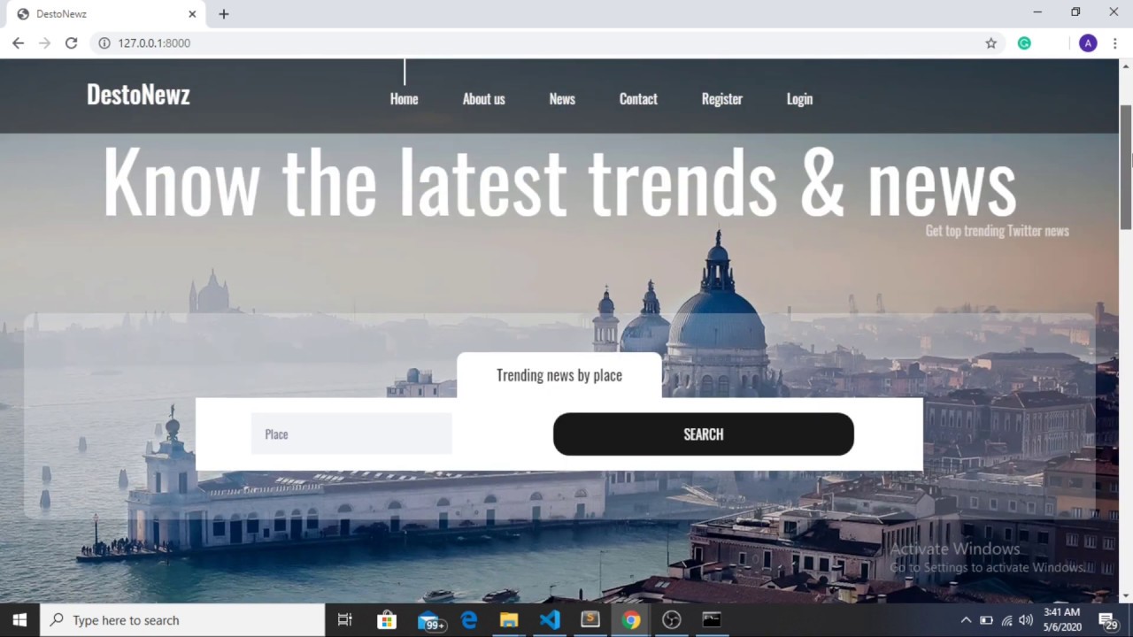 Twitter News Extraction Project- Natural Language Processing [ Python- Django] - YouTube