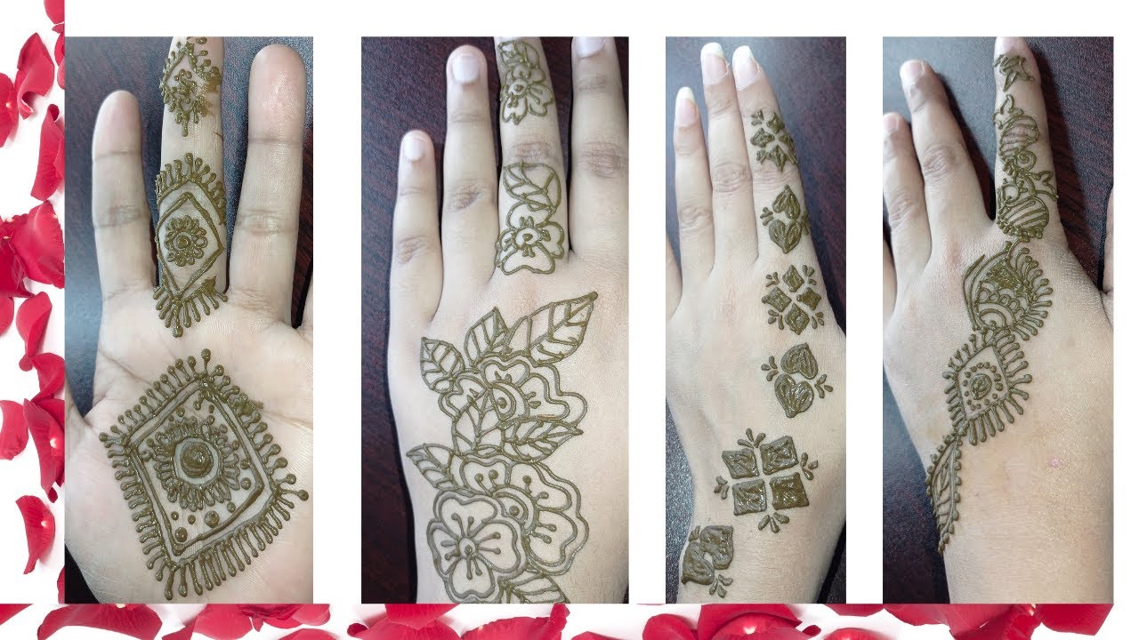 Very Easy Mehedi Desigs For Eid(Eid-Ul-Fitor)||Step By Step Mehedi ...
