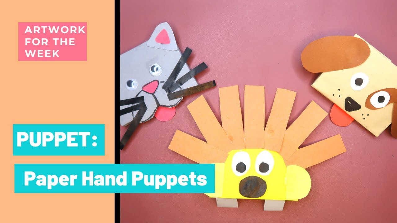 Paper Puppet | Hand Puppet Art for Kids - YouTube