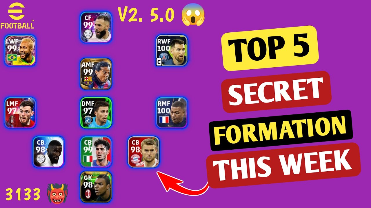 Rare Formation 3313 available?🥵 || TOP 5 Secret Formations New Update ...