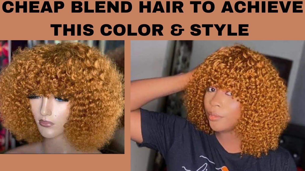 CHEAP BLEND HAIR TO ACHIEVE THIS COLOR AND STYLE - YouTube