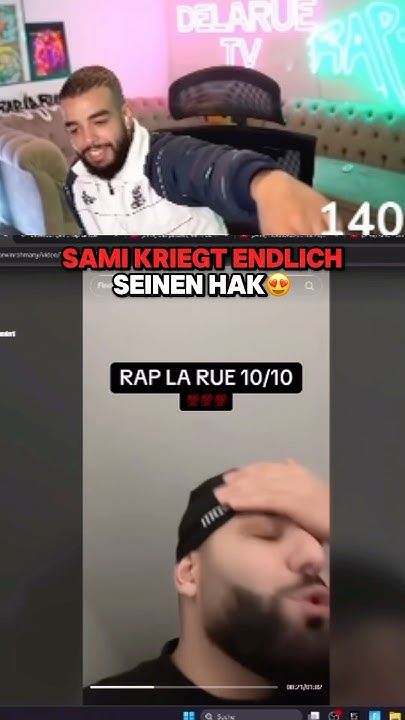 Sami kriegt seinen Rap La Rue Hak!!😍🔥 #sami #deutschrap #reaktion #rap #raplarue - YouTube