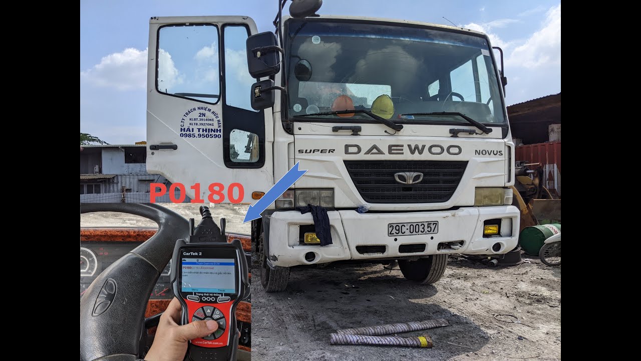 Test xe Daewoo Novous máy Doosan | Máy chẩn đoán Cartek 2 - YouTube