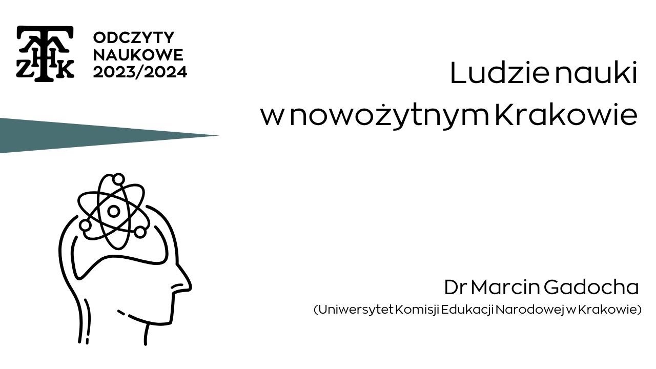 Dr Marcin Gadocha | Ludzie nauki w nowożytnym Krakowie - YouTube