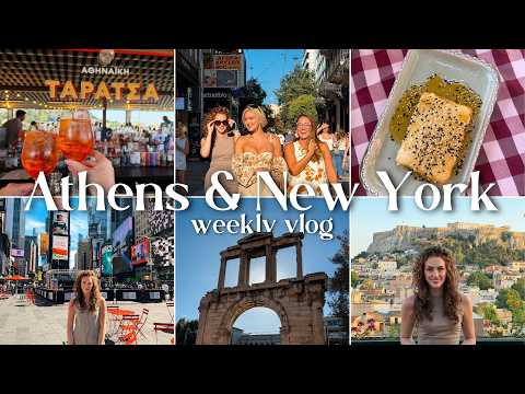 TRAVEL DIARIES ✨ | Exploring Athens, Shopping in New York & a lot of food | Flight Attendant Vlog
