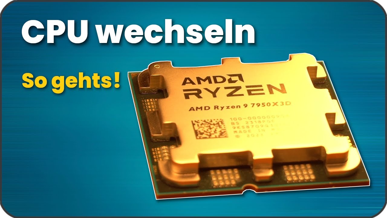 CPU wechseln bzw. austauschen & Prozessor aufrüsten - YouTube